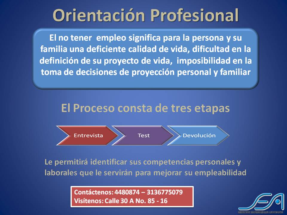 7. Orientación Profesional :: SEA MEDELLIN S.A.S